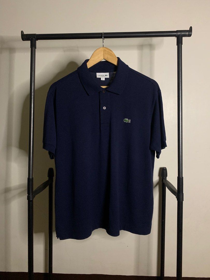 Lacoste Navy Blue Polo, Men's Fashion, Tops & Sets, Tshirts & Polo ...
