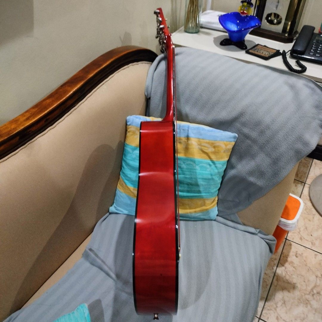 Lanzer Acoustic Guitar with free pick , bag, Hobbies & Toys, Music ...