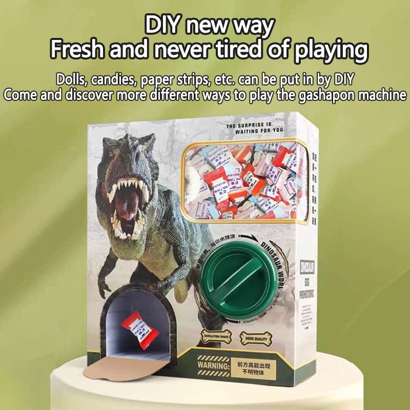 Large Dinosaur Gachapon Machine (Hard Cardboard) Dinosaur Egg Claw ...