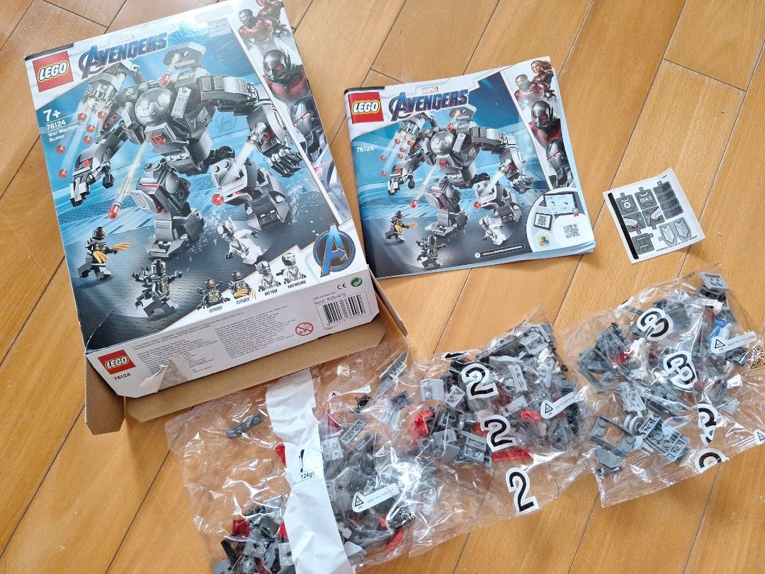 全新Lego 76124 絕版Marvel Avengers War Machine Buster, 興趣及遊戲, 玩具 & 遊戲類 ...