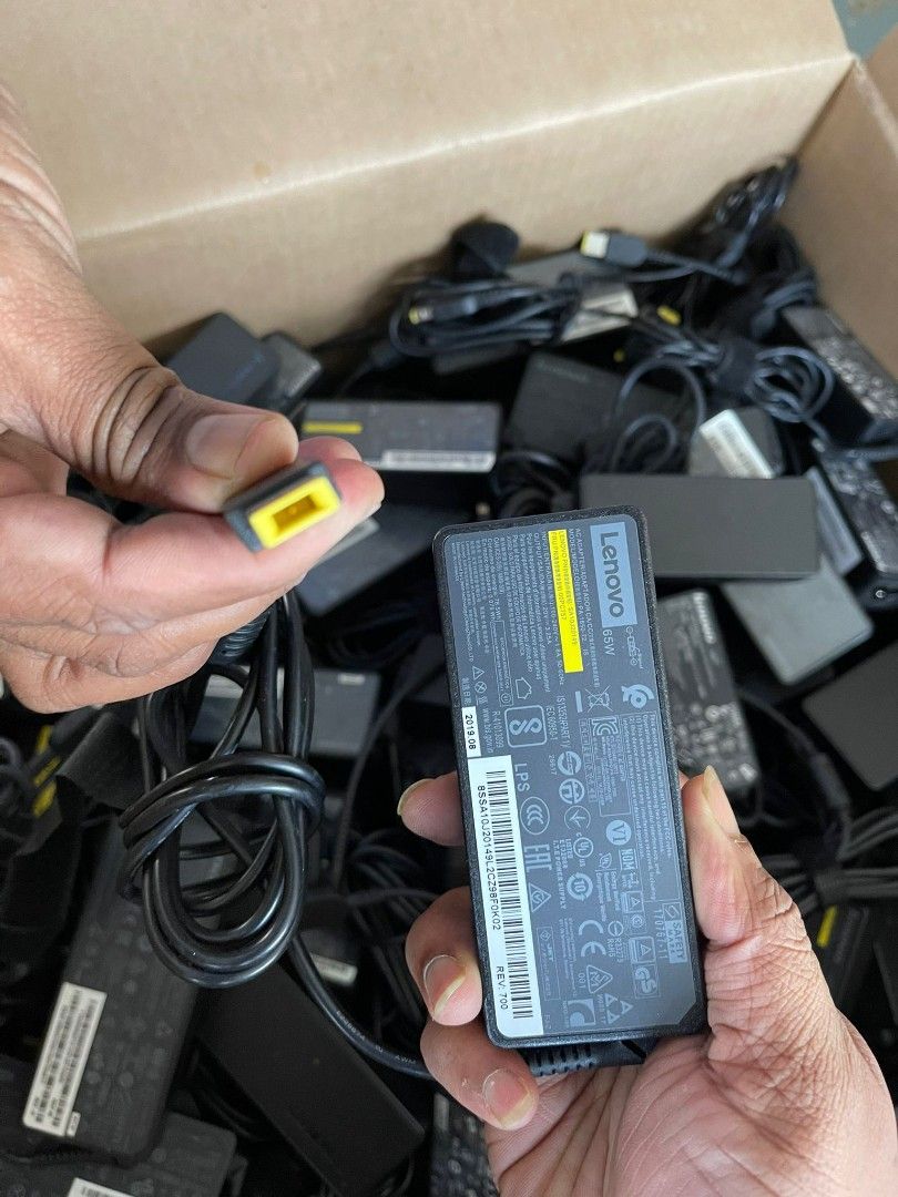 Lenovo original Regular USB type 65W charger, Computers & Tech, Parts ...
