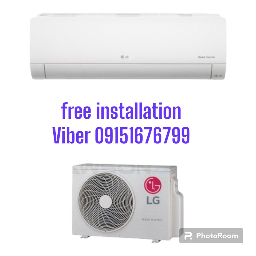 LG split type inverter Aircon with free installation brand new factory ...