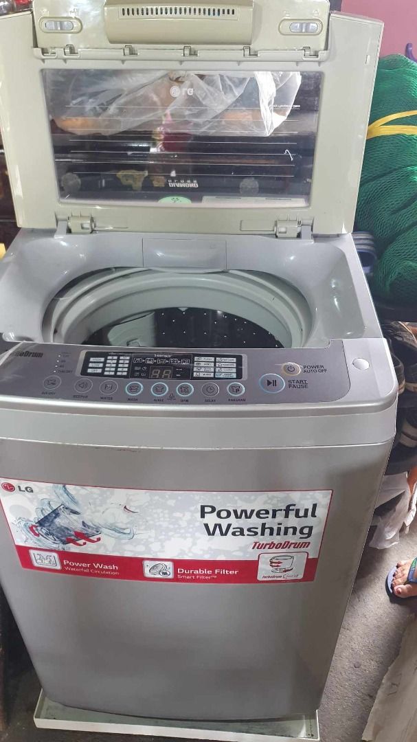LG TOP LOAD WASHING MACHINE 8KG, TV & Home Appliances, Washing Machines ...
