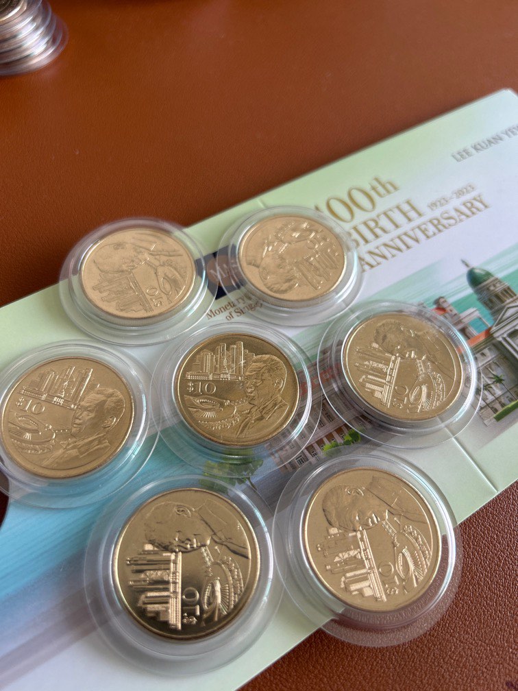 LKY $10 100th Birth Anniversary Commemorative Coin, Hobbies & Toys ...