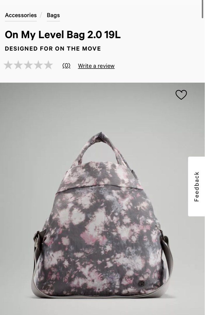 Lululemon On My Level Bag 2.0 19L, Women's Fashion, Bags & Wallets ...