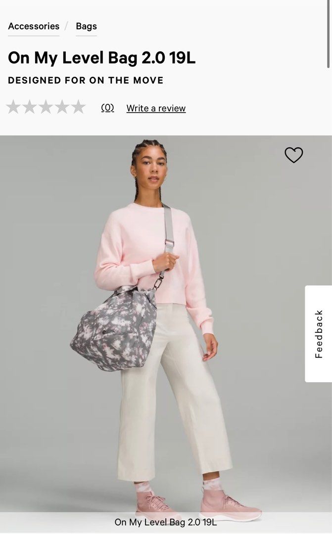 Lululemon On My Level Bag 2.0 19L, Women's Fashion, Bags & Wallets ...