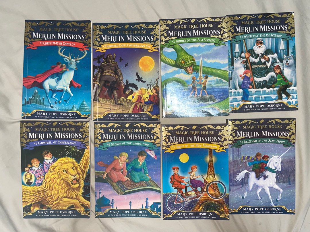 Magic Tree House Merlin Missons Book 1-8, Hobbies & Toys, Books ...