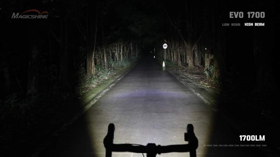 Magicshine EVO 1700 Underneath Mounted Bike Light With Cut-Off Line Design, Sports Equipment ...