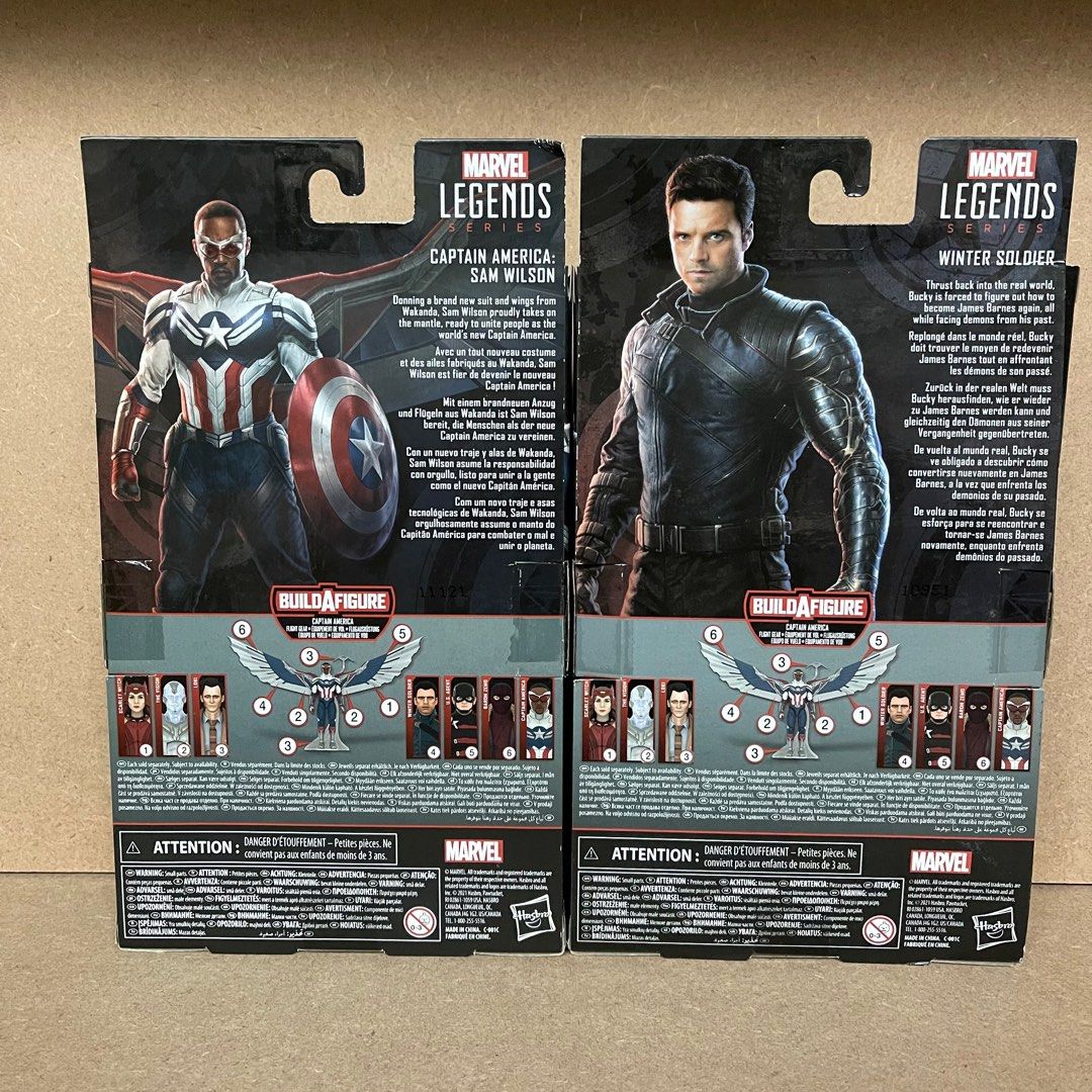 Marvel Legends Captain America Falcon & Winter Soldier with Complete ...