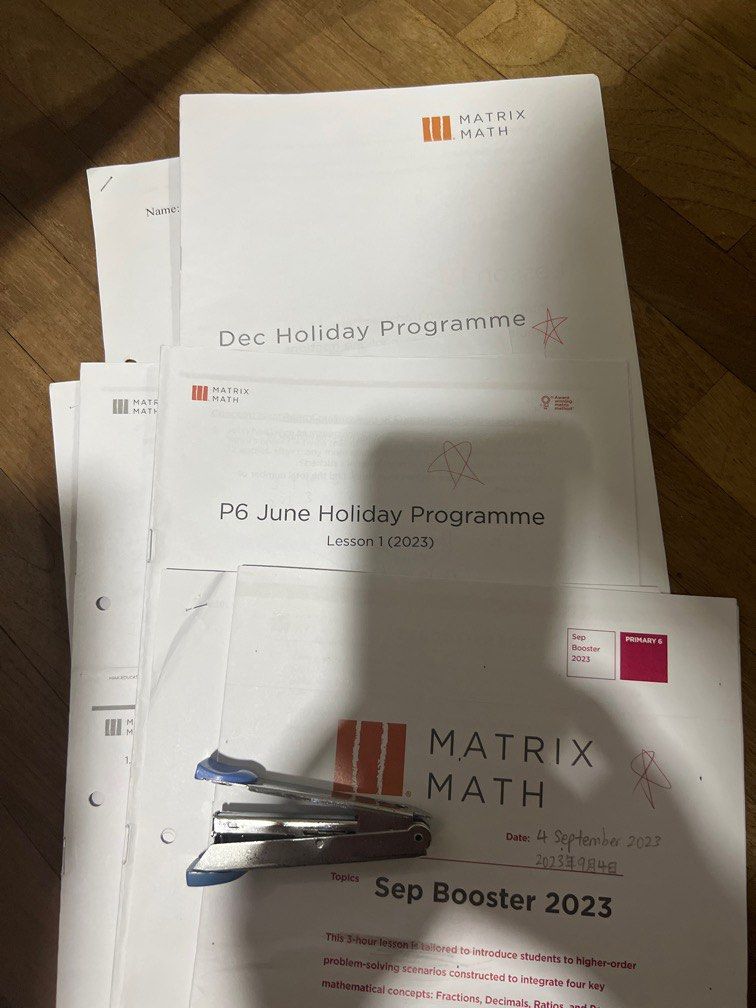 Math worksheets P6, Hobbies & Toys, Books & Magazines, Assessment Books ...