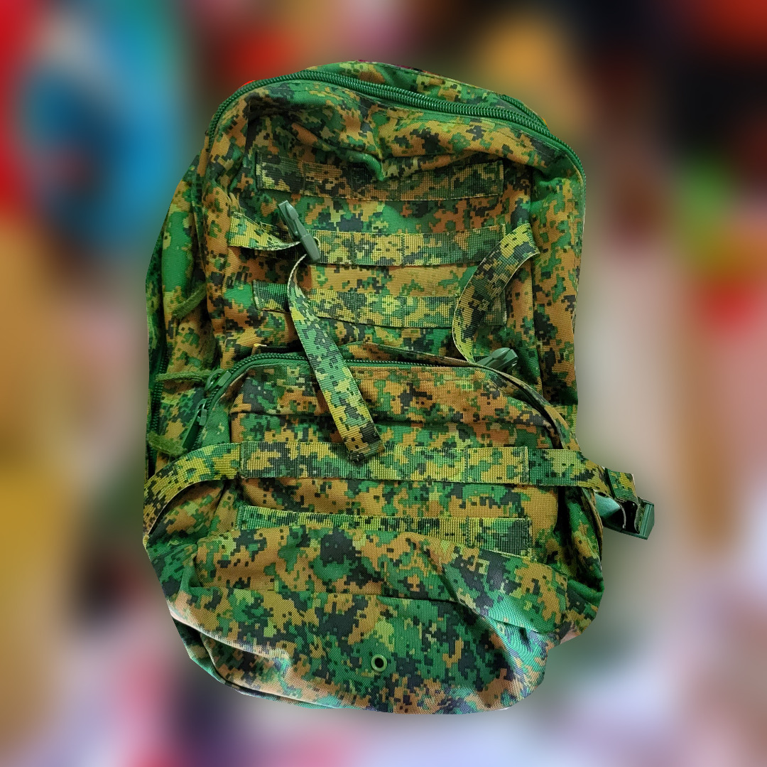 (Meet any Mrt) Camo tactical style backpack haversack for laptop ...