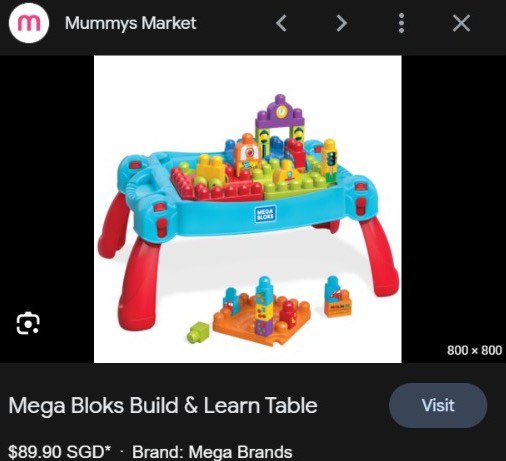 Mega blocks build and learn table, Babies & Kids, Infant Playtime on ...