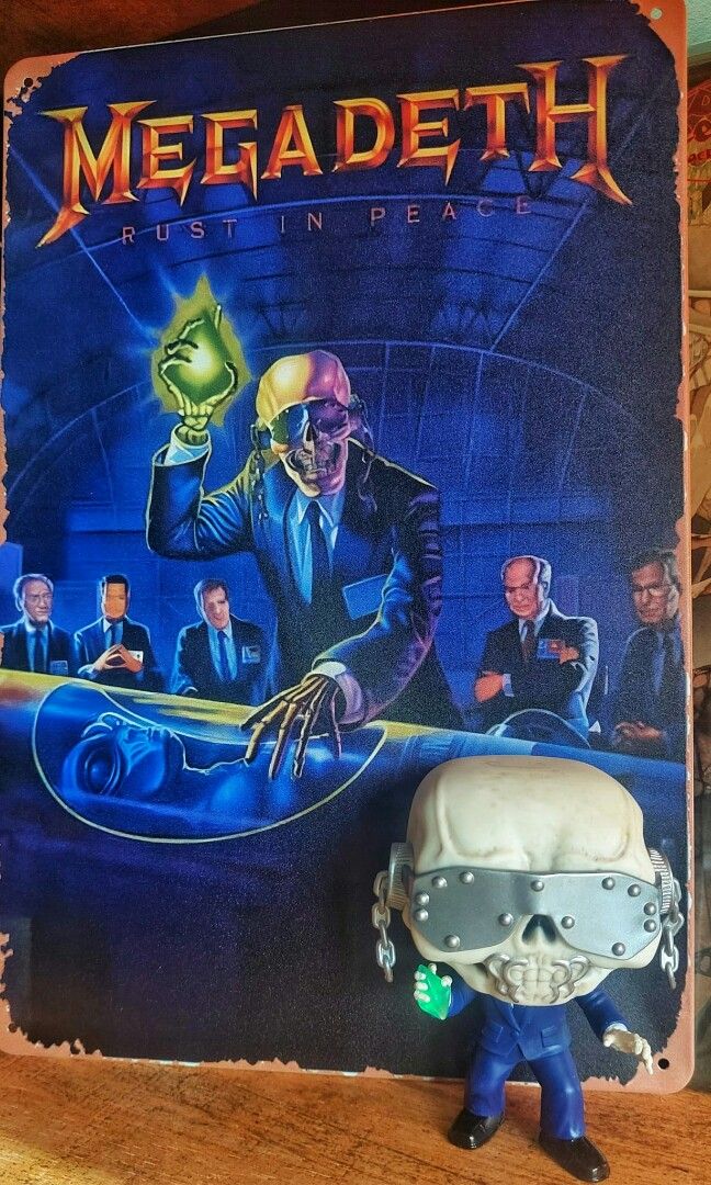 Megadeth (Rust in peace) metal poster 21cm x 31cm with figure and ...