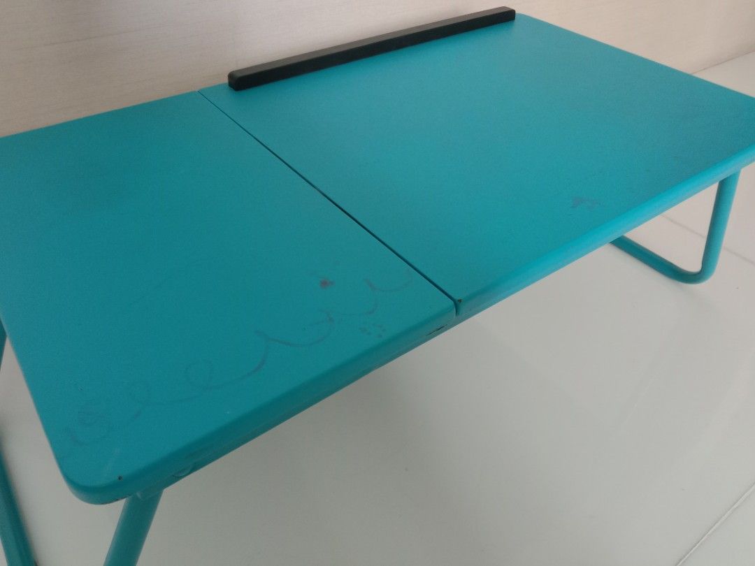 MEJA LIPAT BESI BIRU BRLT3-MI-3559, Perabotan Rumah di Carousell