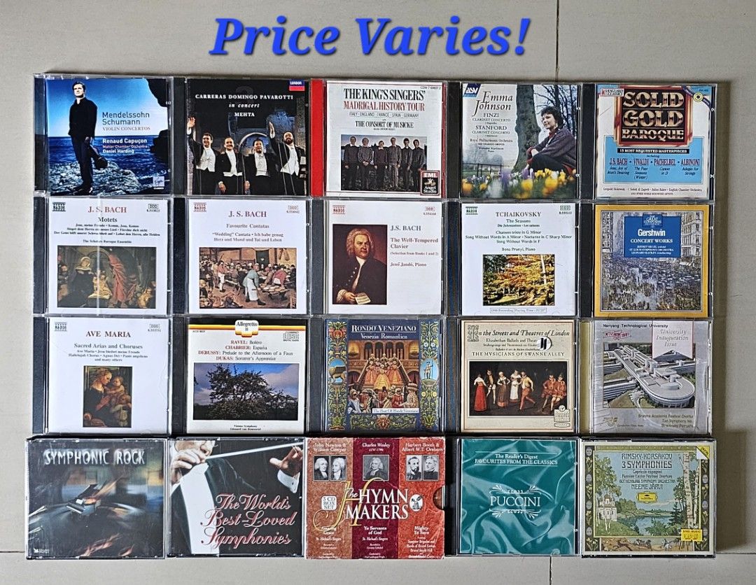 Mendelssohn Schumann, Carreras Domingo Pavarotti,King's Singers,Emma ...