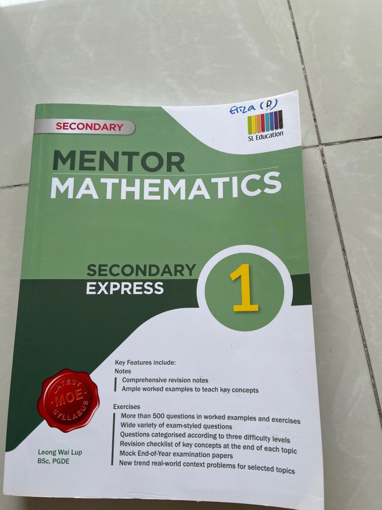 Mentor Mathematics - Sec 1 Express, Hobbies & Toys, Books & Magazines ...