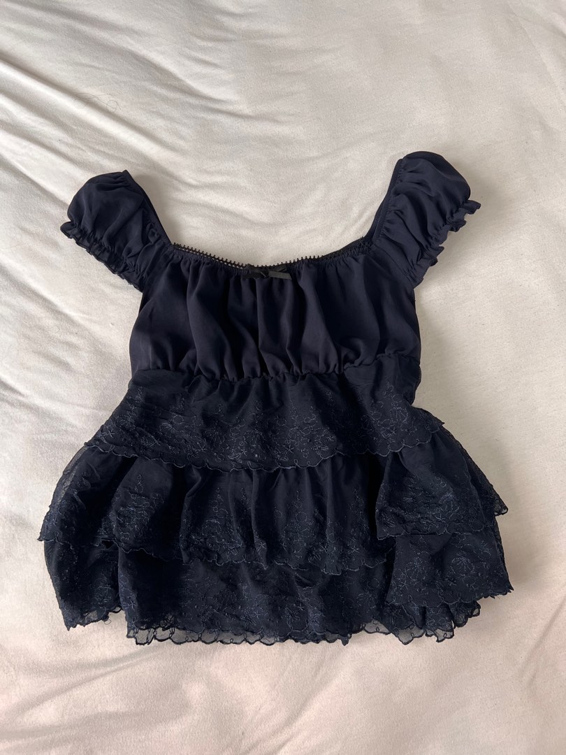 Mermaid Lolita Peplum Blouse, Women's Fashion, Tops, Blouses on Carousell