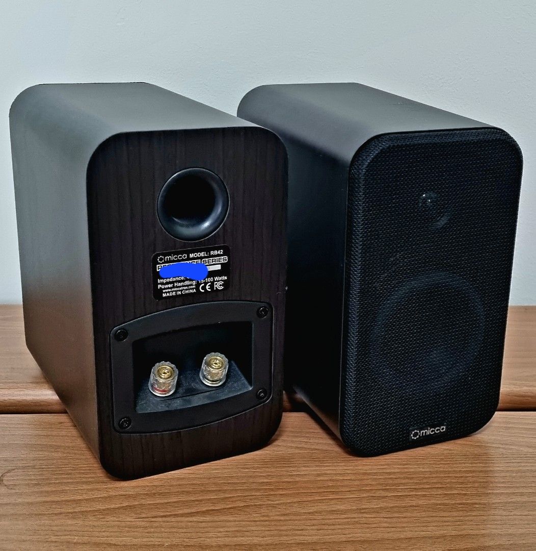Micca RB42 passive bookshelf speakers, Audio, Soundbars, Speakers ...