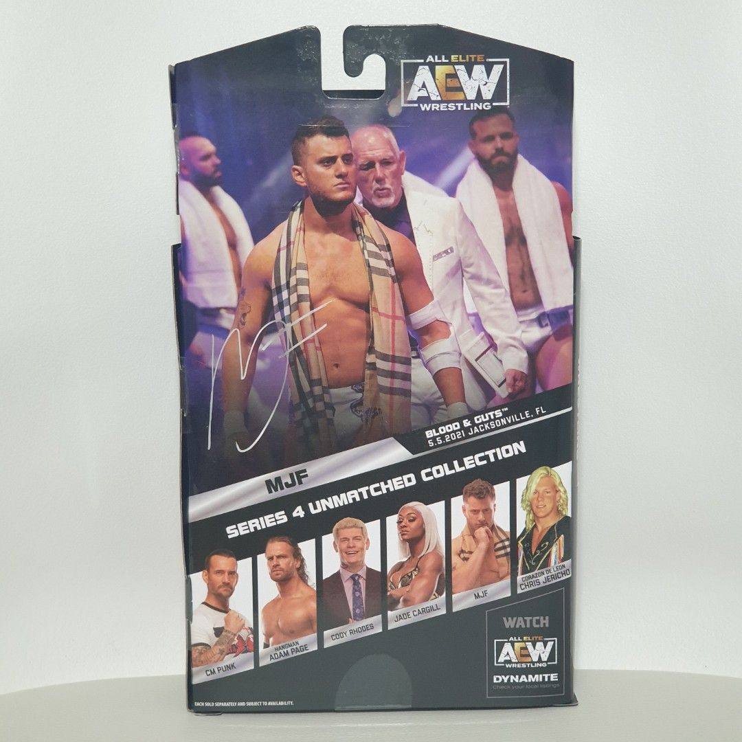 MJF All Elite Wrestling AEW Unmatched Series 4, Hobbies & Toys, Toys ...