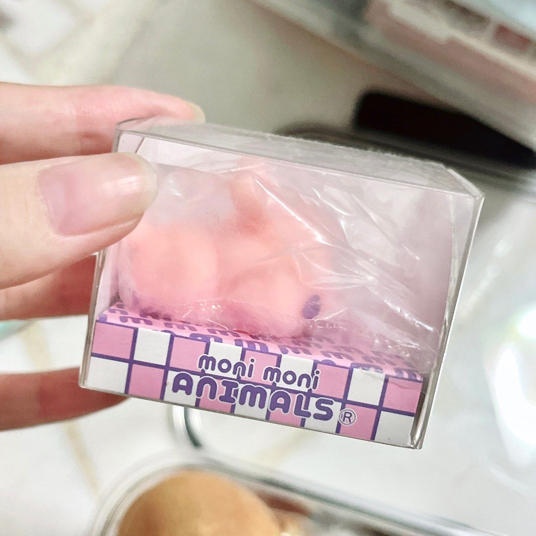 Moni Moni animals 001 pink rabbit squishy, Hobbies & Toys, Toys & Games ...