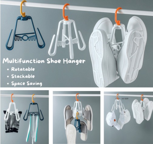 Multifunctional Rotatable Shoe Hanger | Stackable Shoe Hangers | Shoe ...