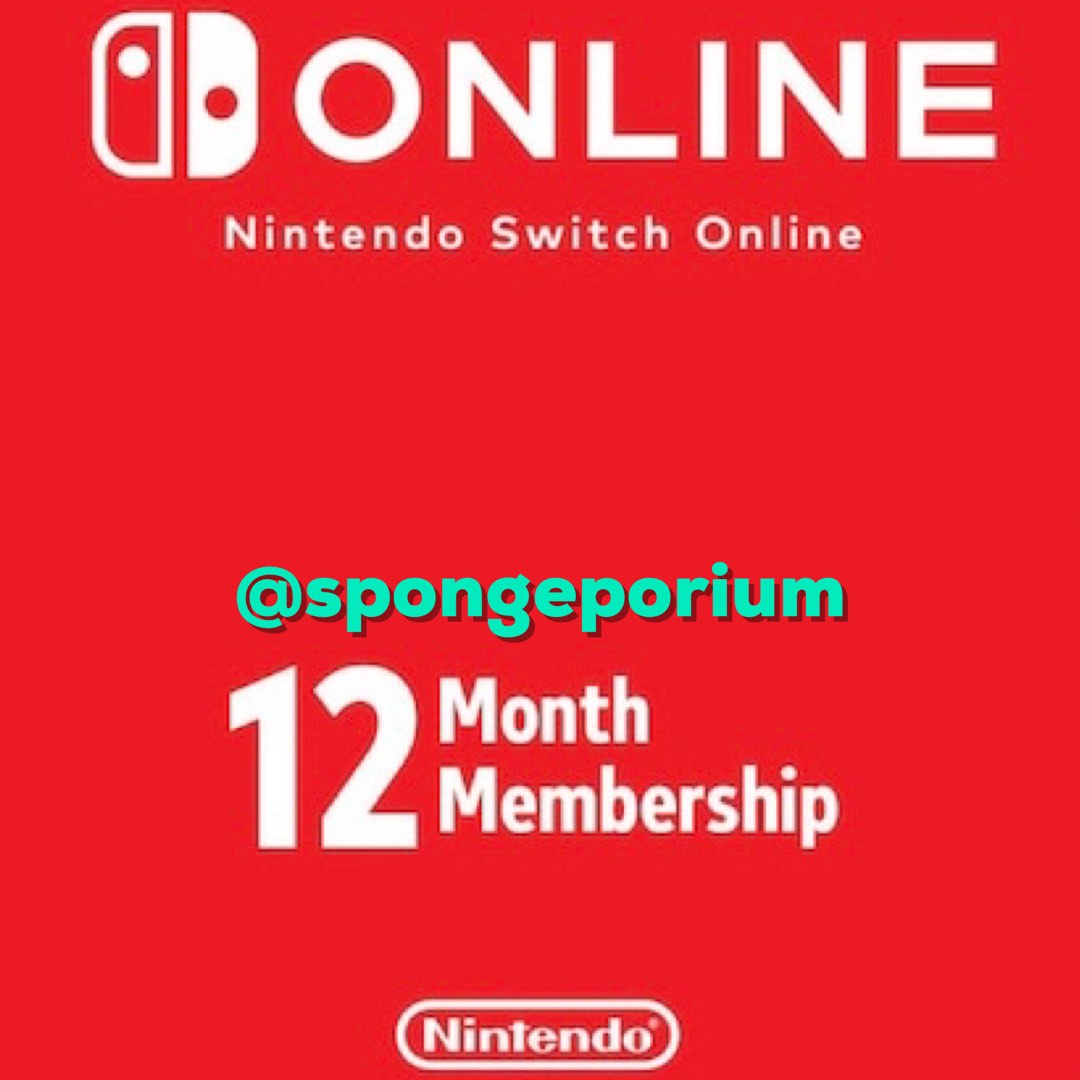 Nintendo Switch Online 12 Month Membership (October 2023 to October ...