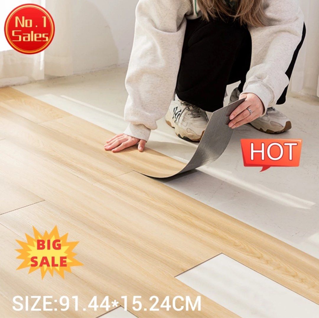 ONHAND - 3D vinyl Floor sticker ( 91.44* 15.24cm) self adhesive PVC ...