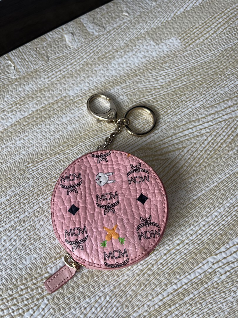Original Mcm coin purse pink, Luxury, Bags & Wallets on Carousell