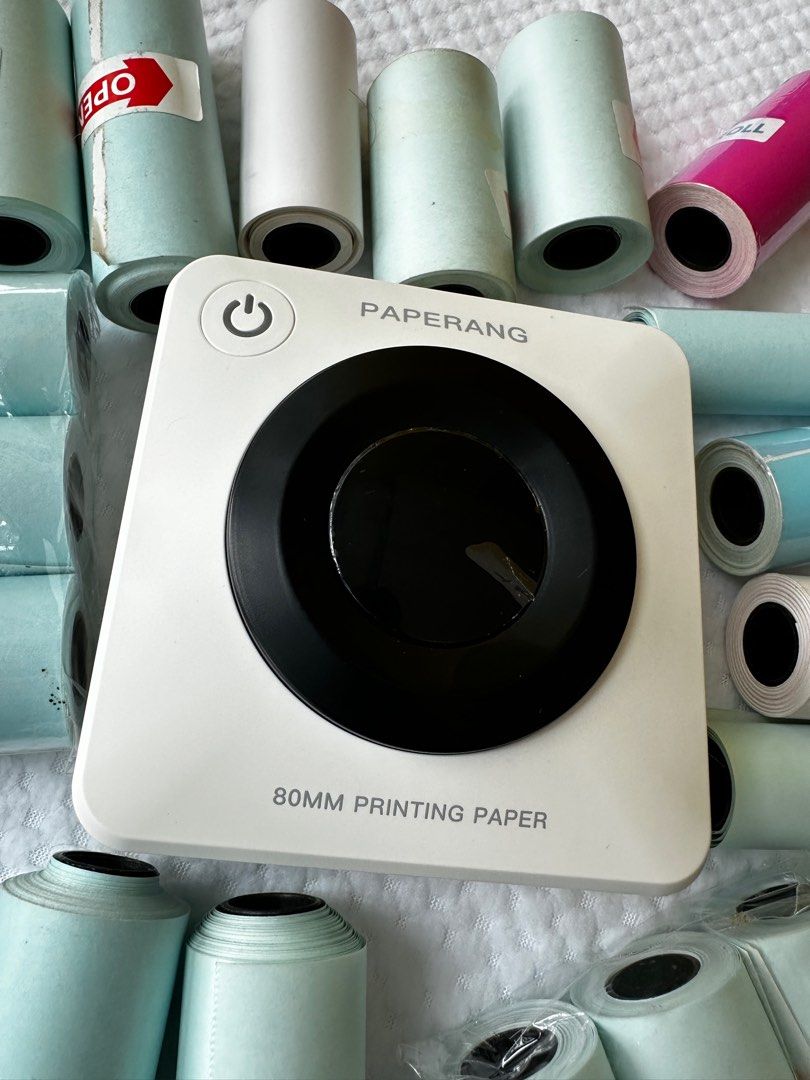 Paperang P3 Therma Printer with Sticker Thermal Paper, Computers & Tech ...