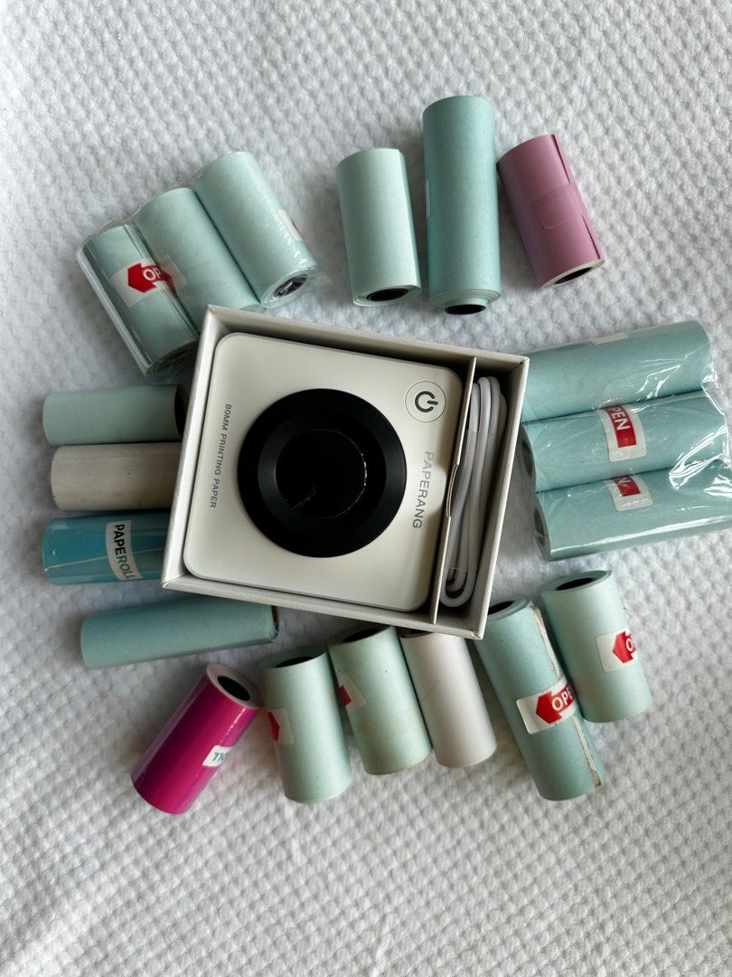 Paperang P3 Therma Printer with Sticker Thermal Paper, Computers & Tech ...