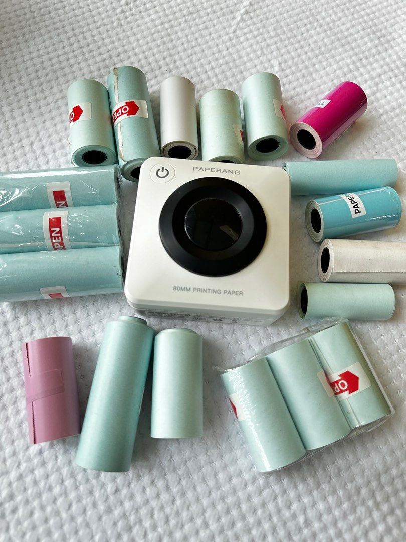 Paperang P3 Therma Printer with Sticker Thermal Paper, Computers & Tech ...