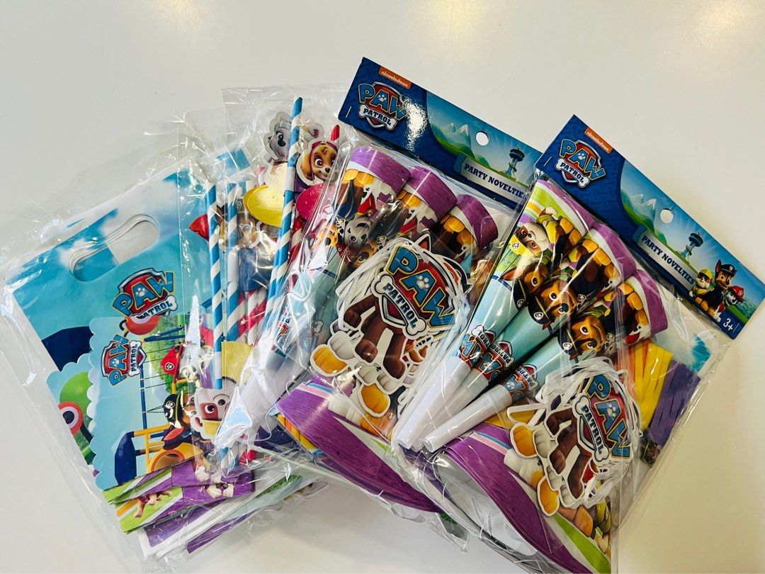 Paw Patrol Party Pack Party Decorations Paw Patrol Decorations Party Favours Hobbies