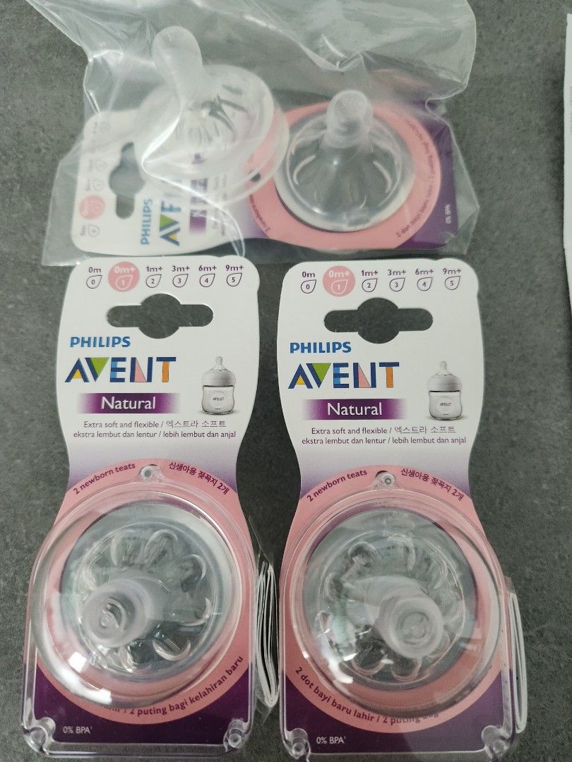 Philips Avent Natural Teat Size 1, Babies & Kids, Nursing & Feeding ...