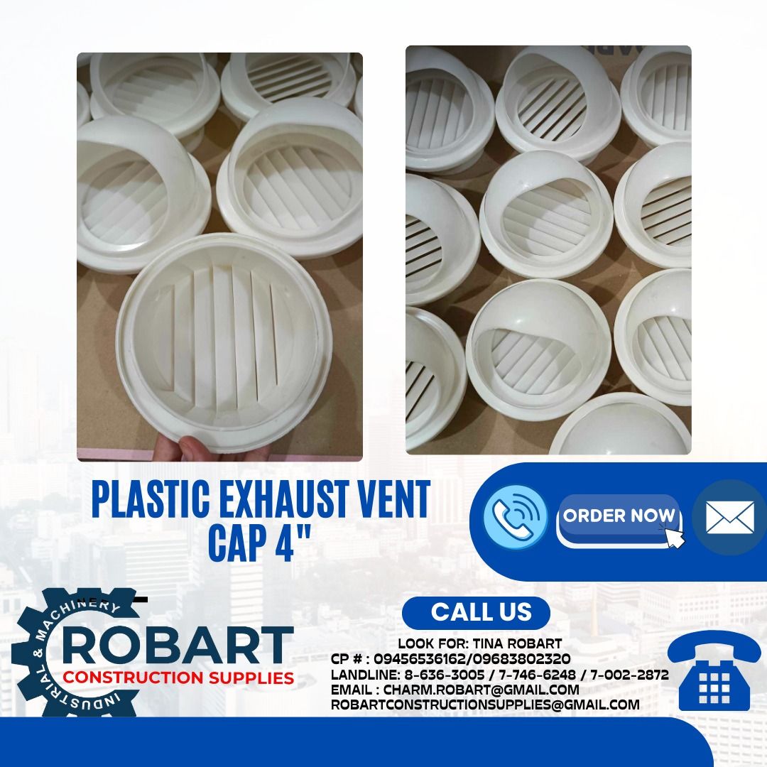Plastic Exhaust Vent Cap 4", Commercial & Industrial, Construction ...