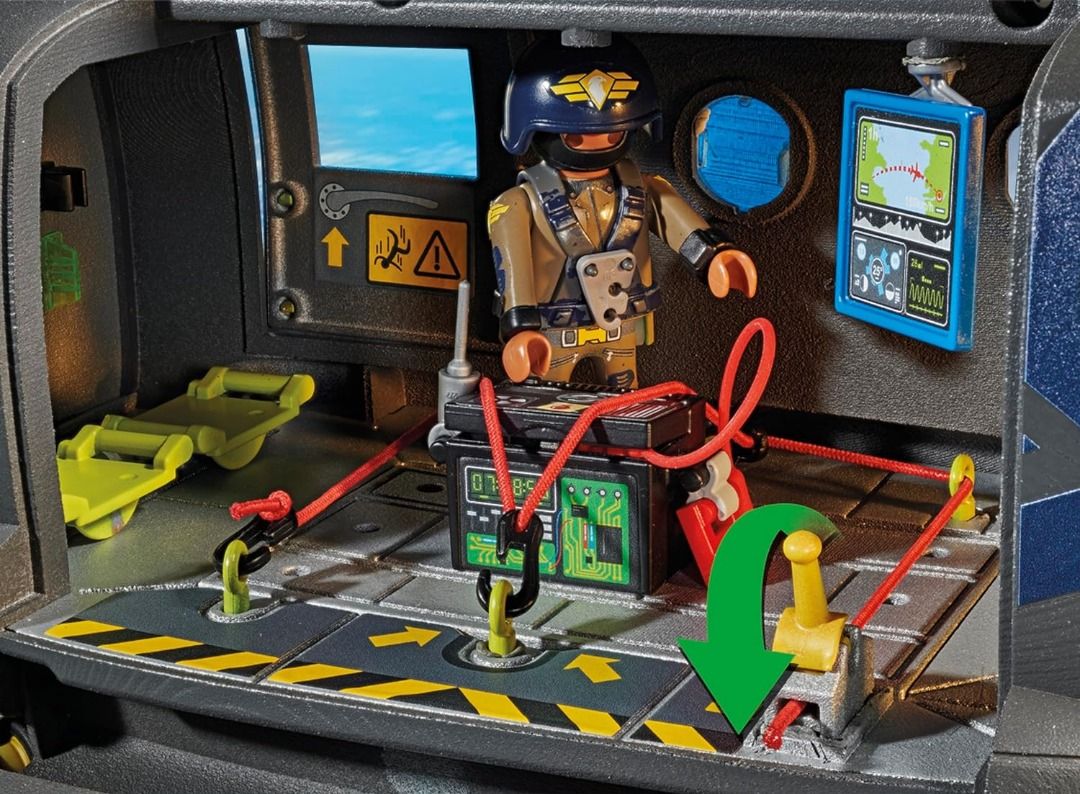 Playmobil 71149 Tactical Police Twin-Prop Helicopter, Hobbies & Toys ...