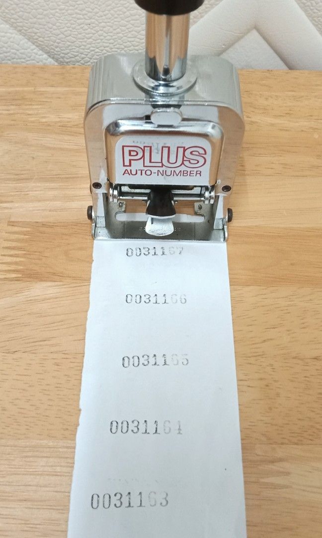 Plus Auto Number Metal Stemp Numbering Type F, Hobbies & Toys ...