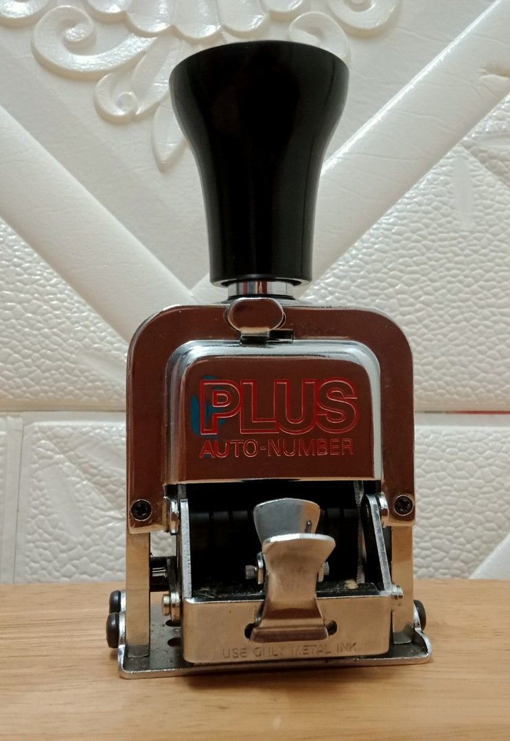 Plus Auto Number Metal Stemp Numbering Type F, Hobbies & Toys ...