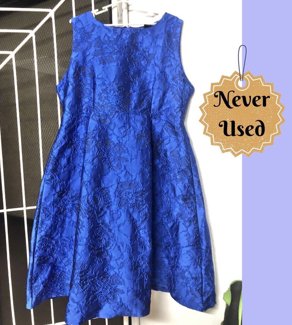 Plus Size Formal Mags Dress Royal Blue XXL, Women's Fashion, Dresses ...