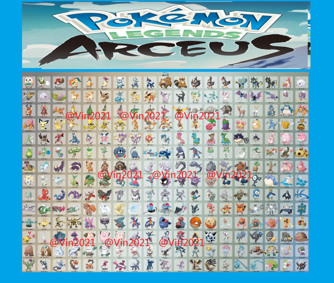 Full Set Pokemon Legends Arceus ,Nintendo Switch Games Pokémon Legends ...