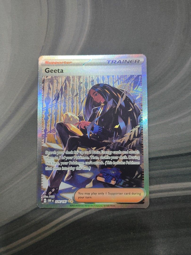 Pokemon TCG Geeta Special Illustration Rare Holographic - 226/197 ...