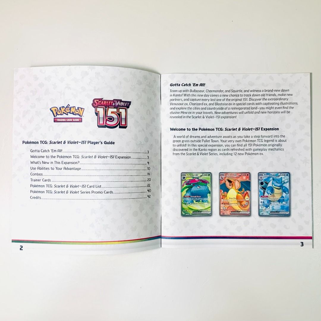Pokemon TCG Scarlet & Violet 151 Player's Guide Book, Hobbies & Toys ...