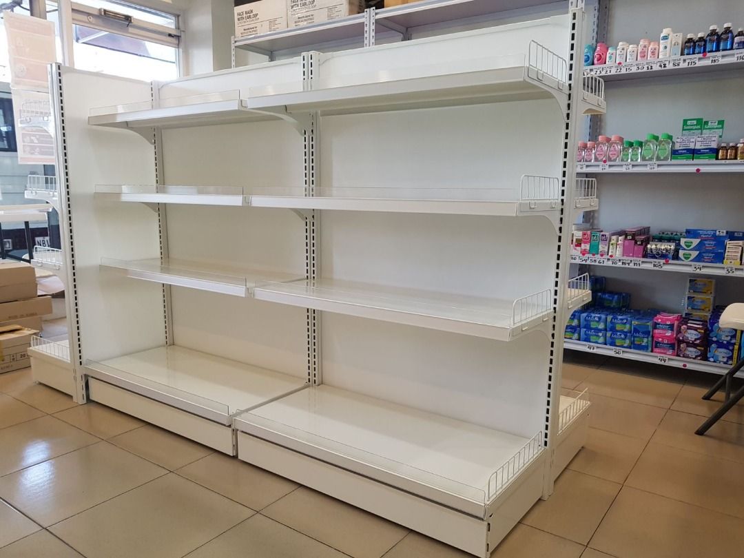 Powder Coated Shelving - Gondola Grocery Mart Rack, Furniture & Home ...