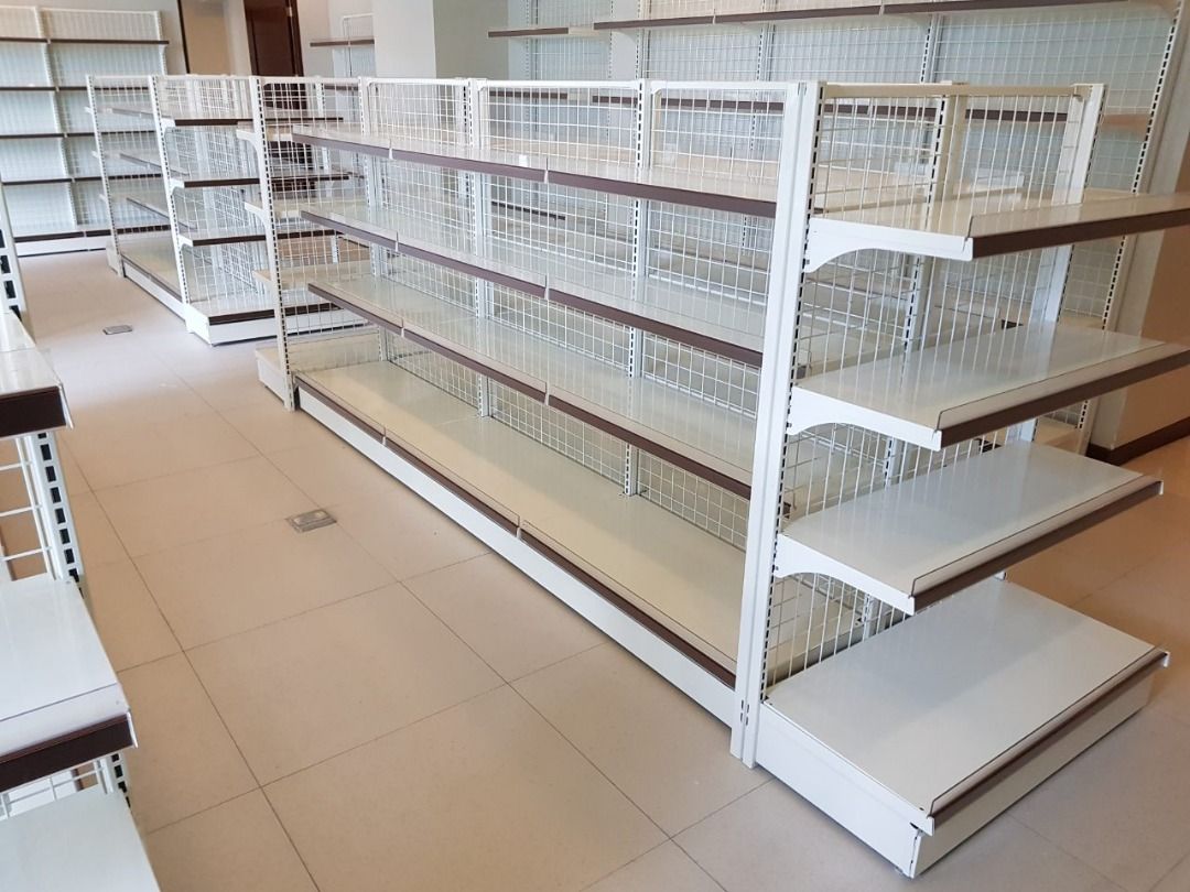 Powder Coated Shelving - Gondola Grocery Mart Rack, Furniture & Home ...