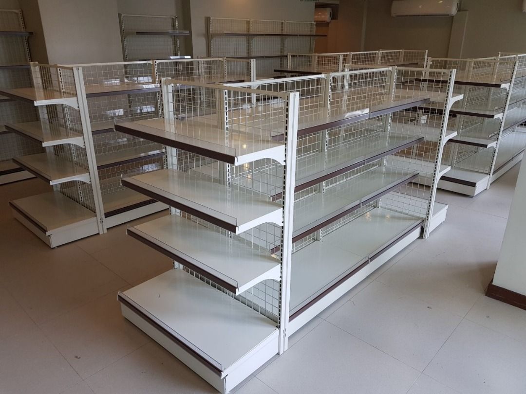 Powder Coated Shelving - Gondola Grocery Mart Rack, Furniture & Home ...