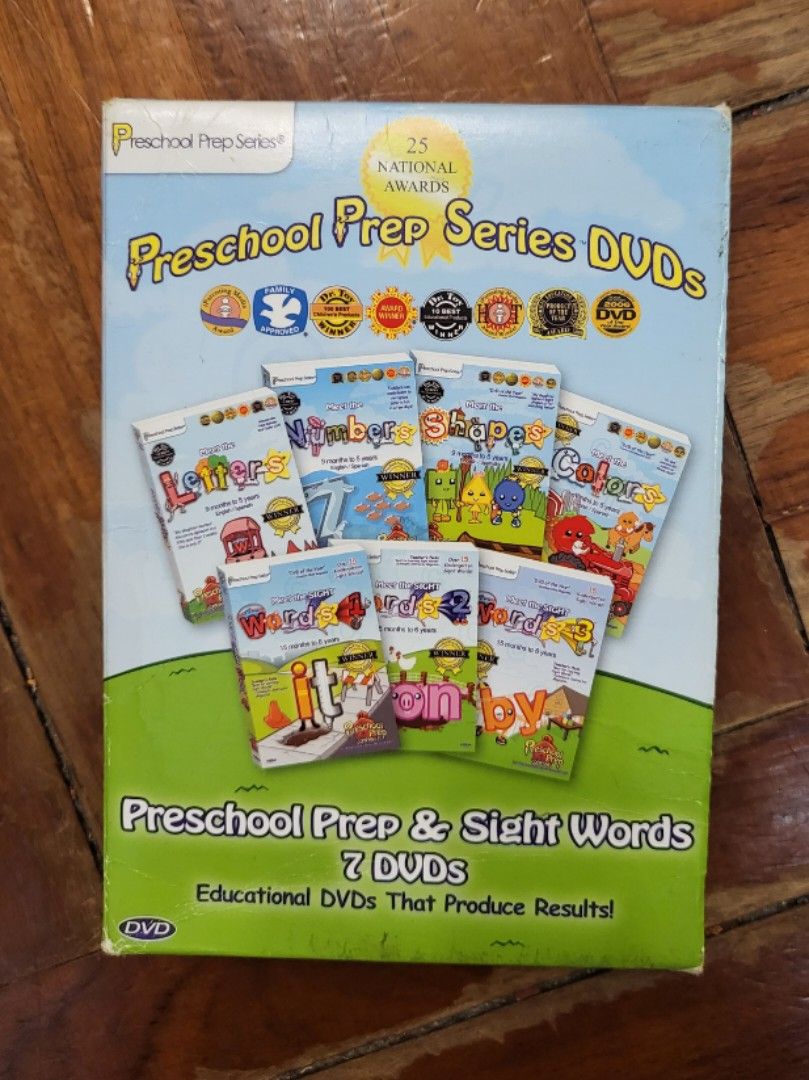 Preschool Prep & Sight Words 7 DVD Pack, 兒童＆孕婦用品, 嬰兒玩具 - Carousell