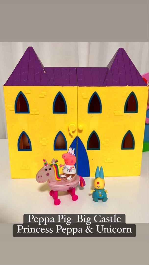 Princess Peppa Pig Castle Mansion Unicorn Peppa Pig figures Peppa Pig ...