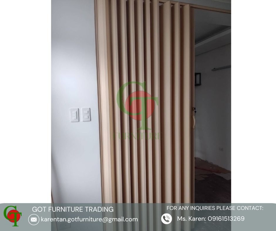 PVC Accordion door., Furniture & Home Living, Office Furniture & Fixtures on Carousell