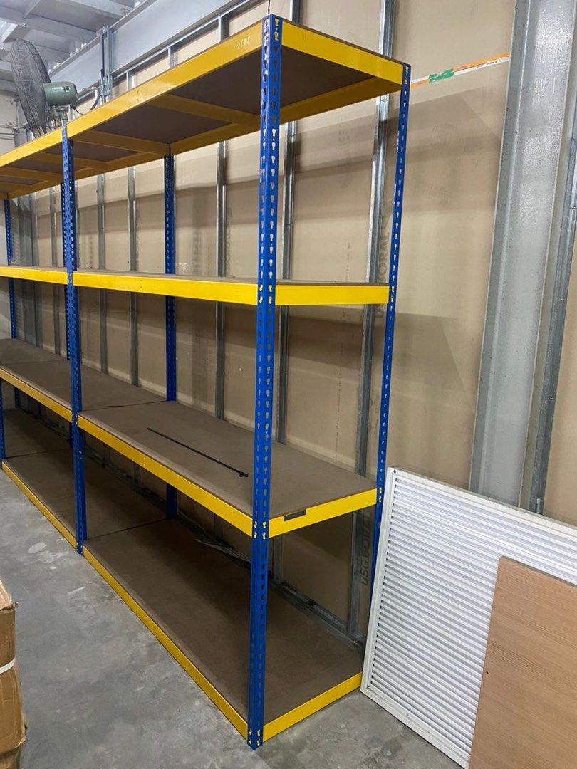 Rak Besi Heavy Duty Boltless Racking System, Furniture & Home Living ...