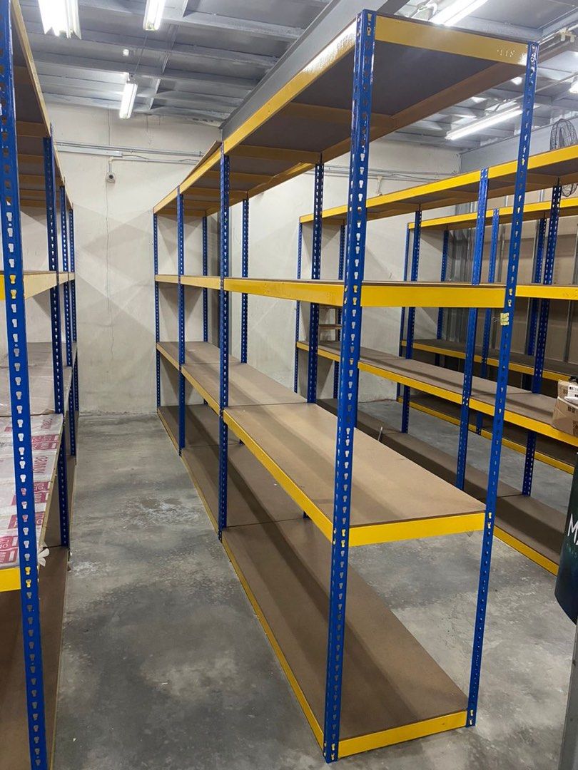 Rak Besi Heavy Duty Boltless Racking System, Furniture & Home Living ...