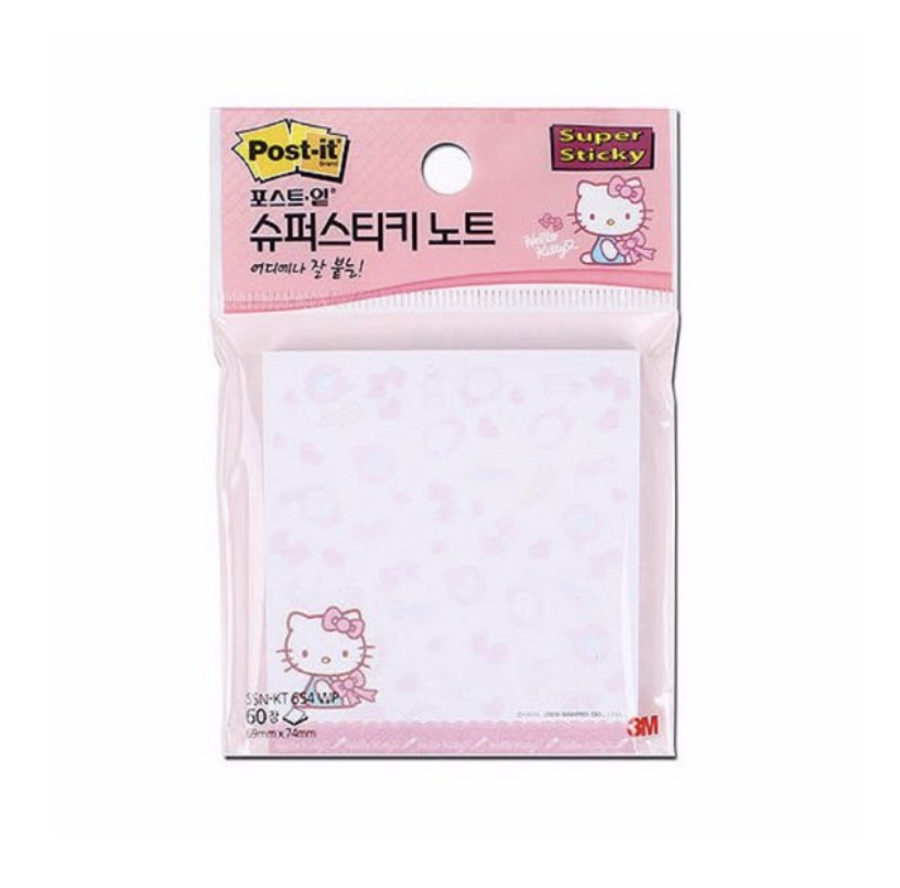 Rare Sanrio Hello Kitty 3M Post-it Sticky Notes/ Pad, Hobbies & Toys ...